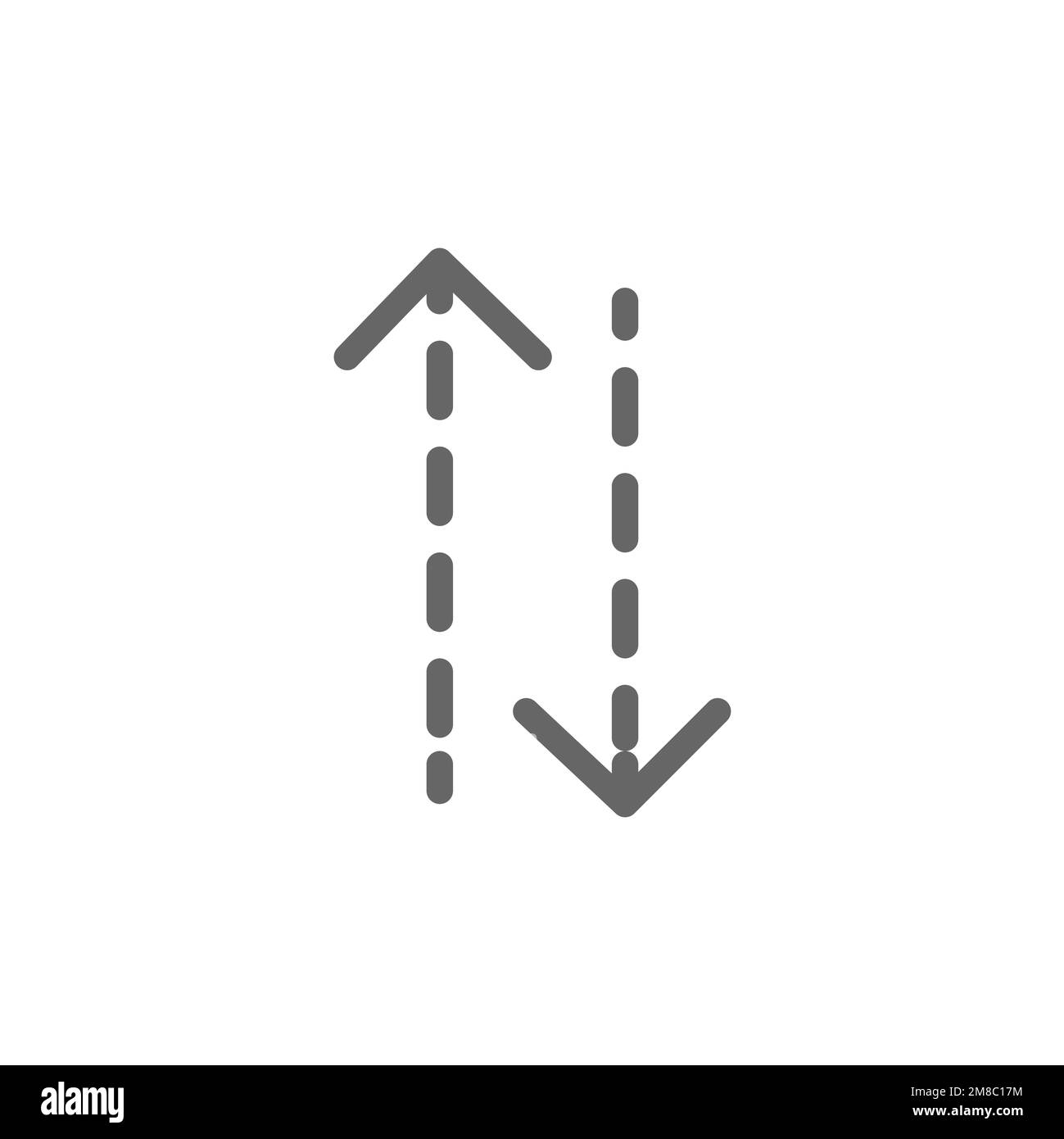 Two way arrow line icon, App interface graphics resource, vector illustration Stock Vector Image ...