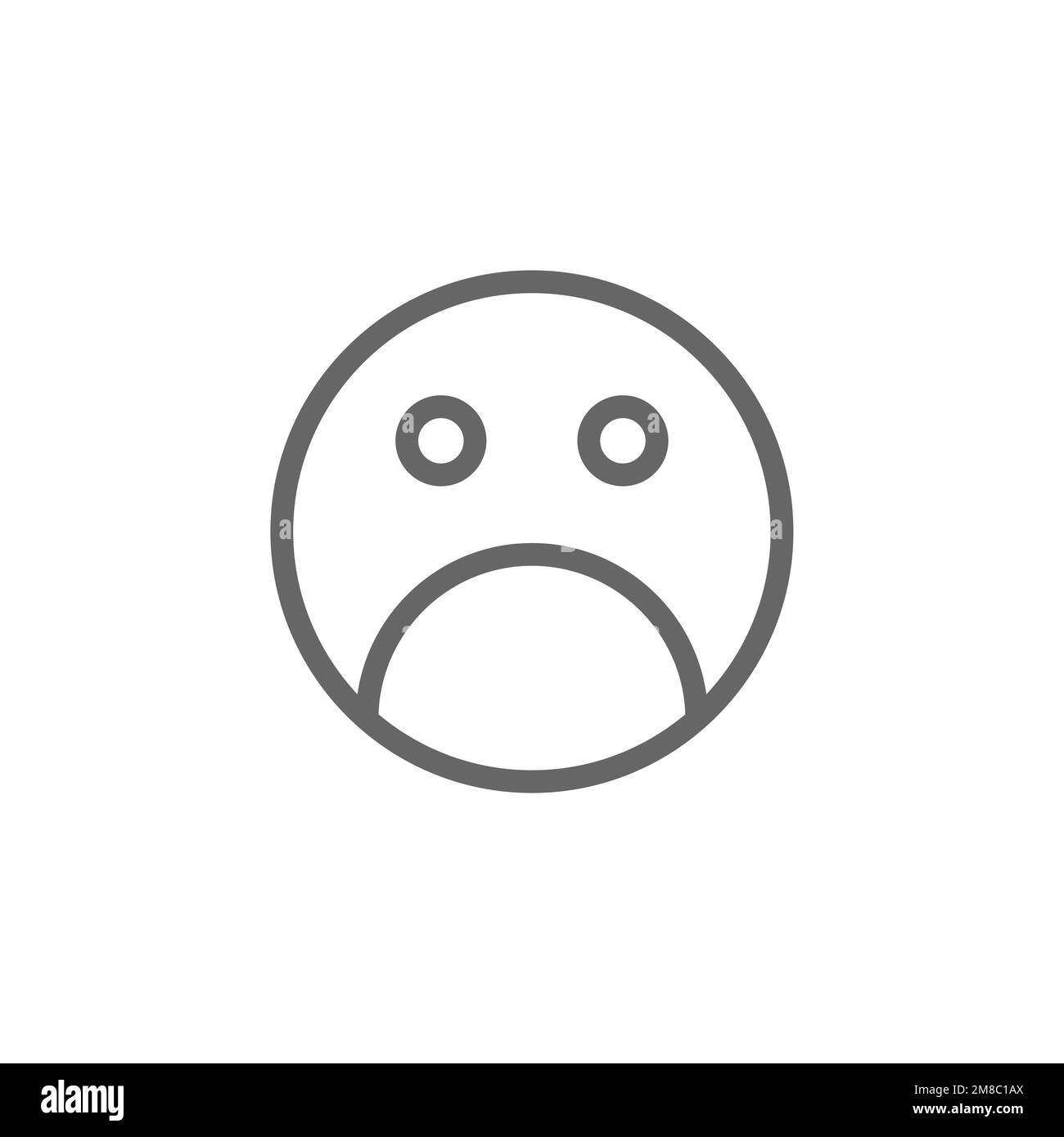 Sad emoticons, common graphic resources, vector illustrations Stock ...