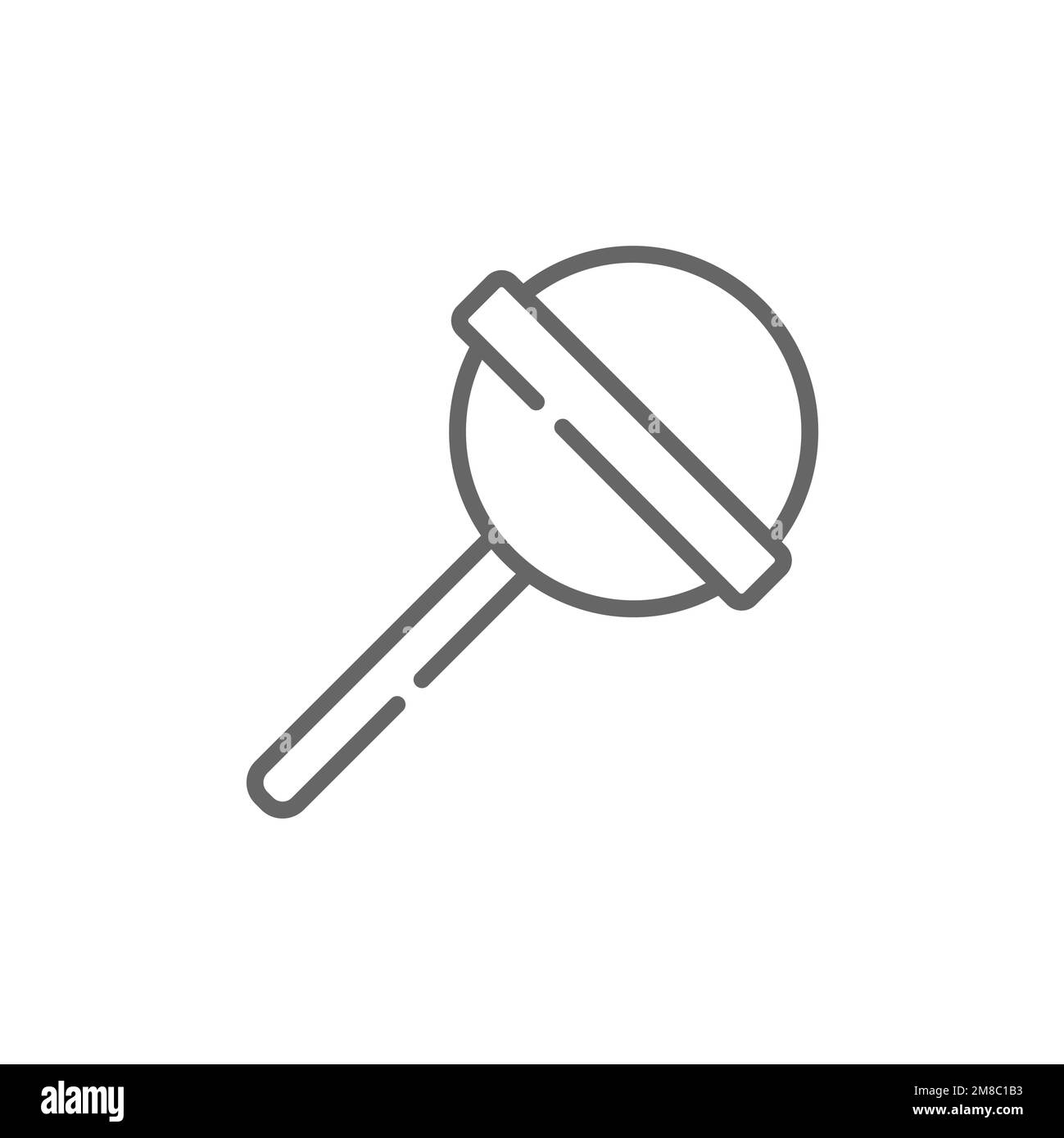 Lollipop line icon, common graphic resources, vector illustration Stock ...