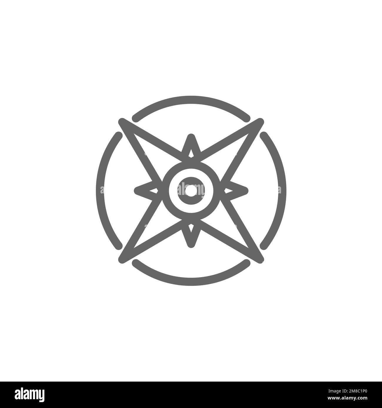 Navigation line icon, App interface graphics resource, vector illustration Stock Vector Image ...