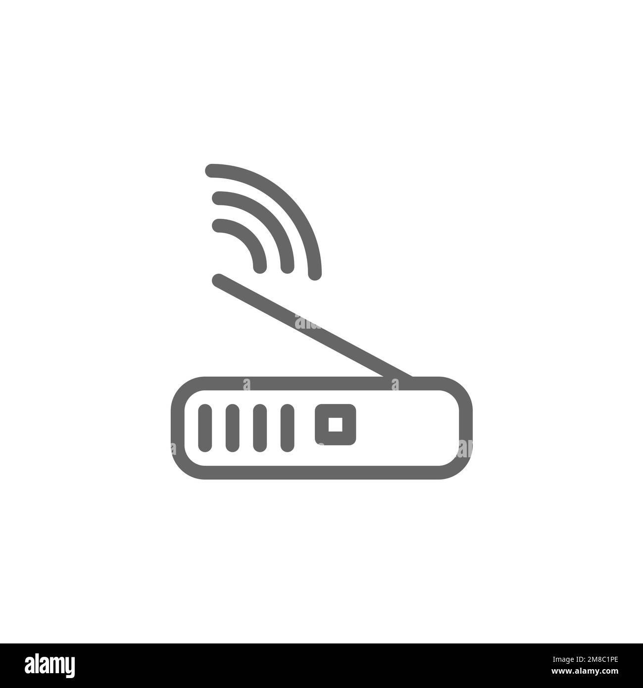Signal emitter line icon, App interface graphics resource, vector illustration Stock Vector ...