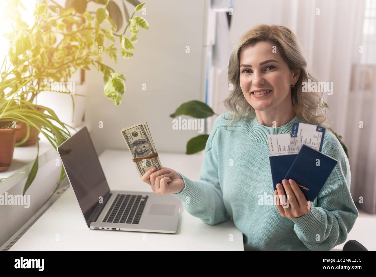 Person Booking Flight Online Concept Stock Photo - Alamy