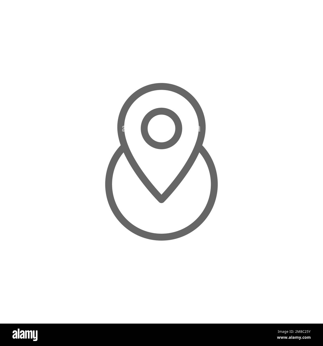 Location line icon, App interface graphics resource, vector illustration Stock Vector Image ...