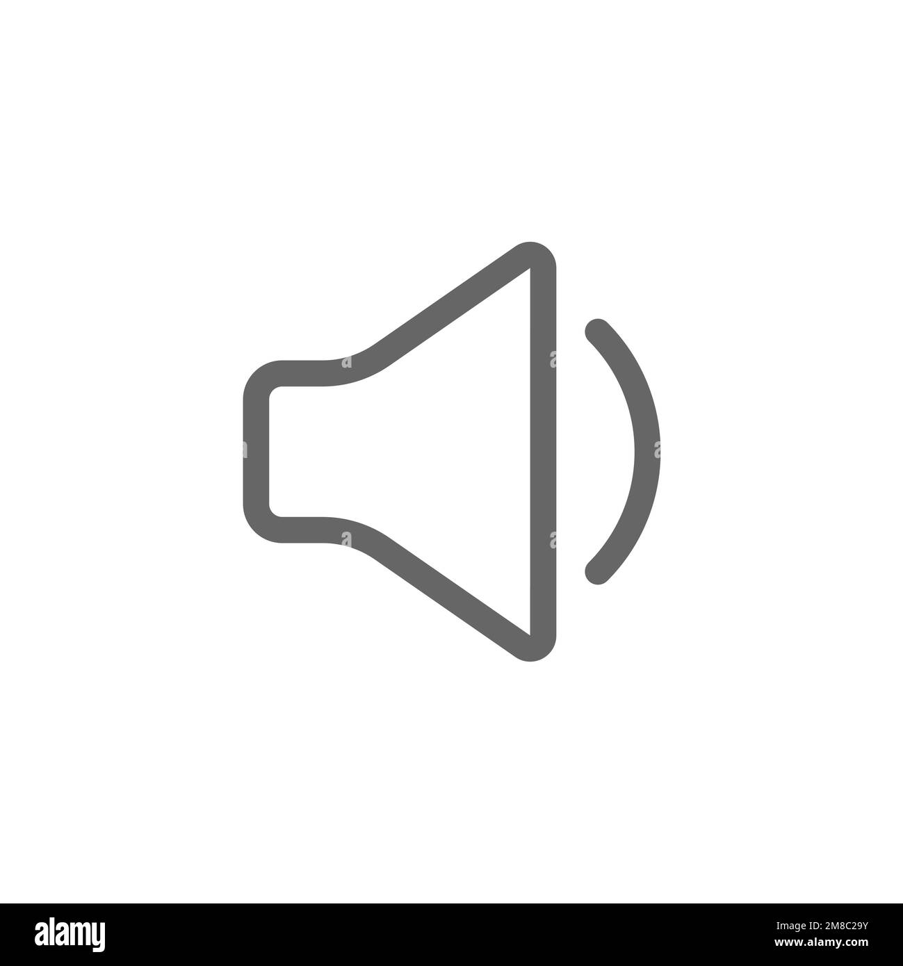 Speaker line icon, common graphic resources, vector illustration Stock ...