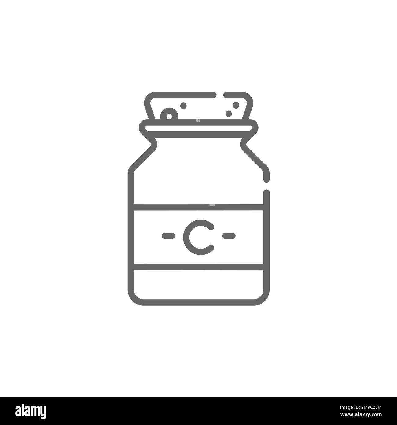 Spice bottle line icon, common graphic resources, vector illustration ...