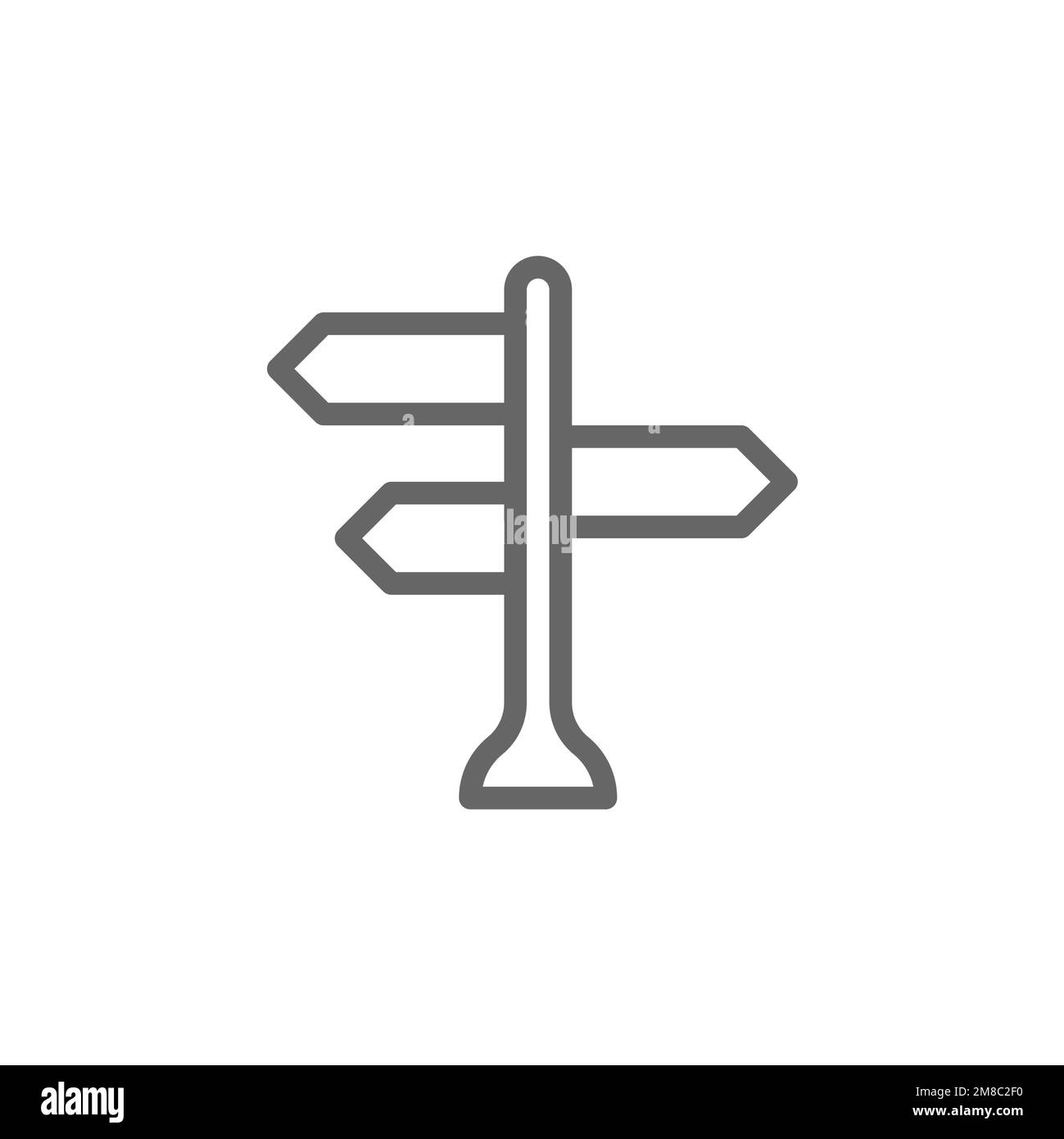 Street signboard line icon, App interface graphics resource, vector ...