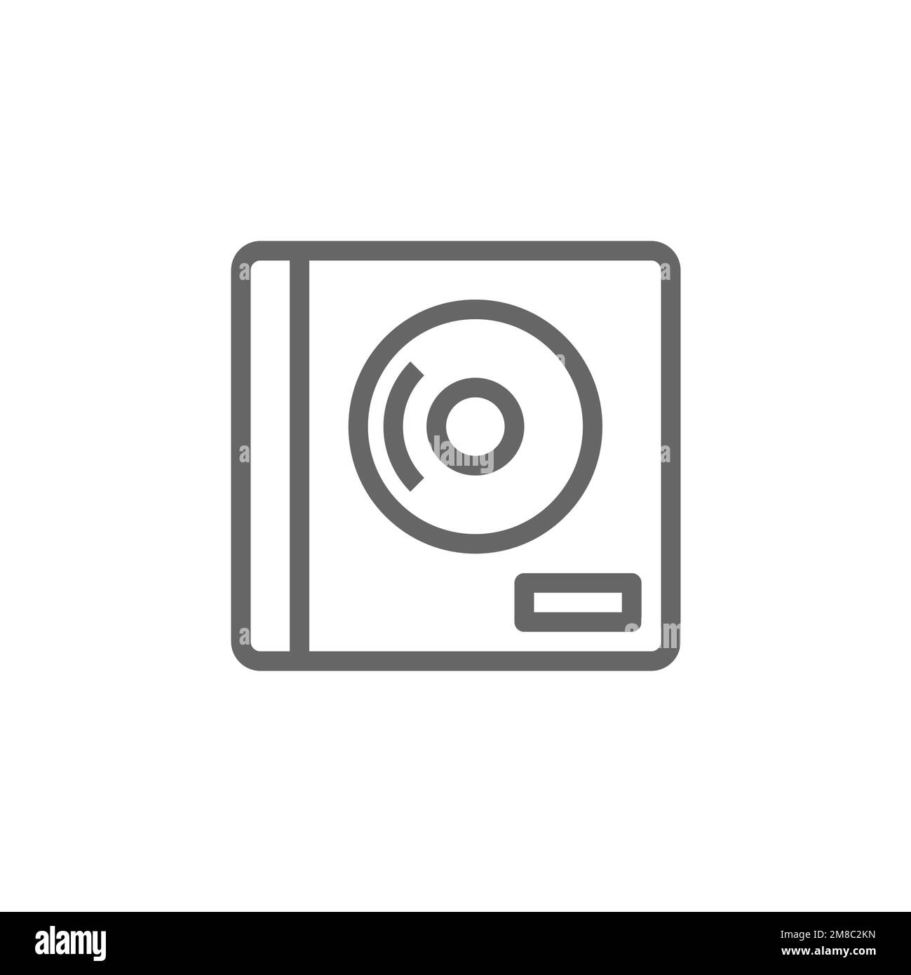 Music CD line icon, common graphic resources, vector illustration Stock ...