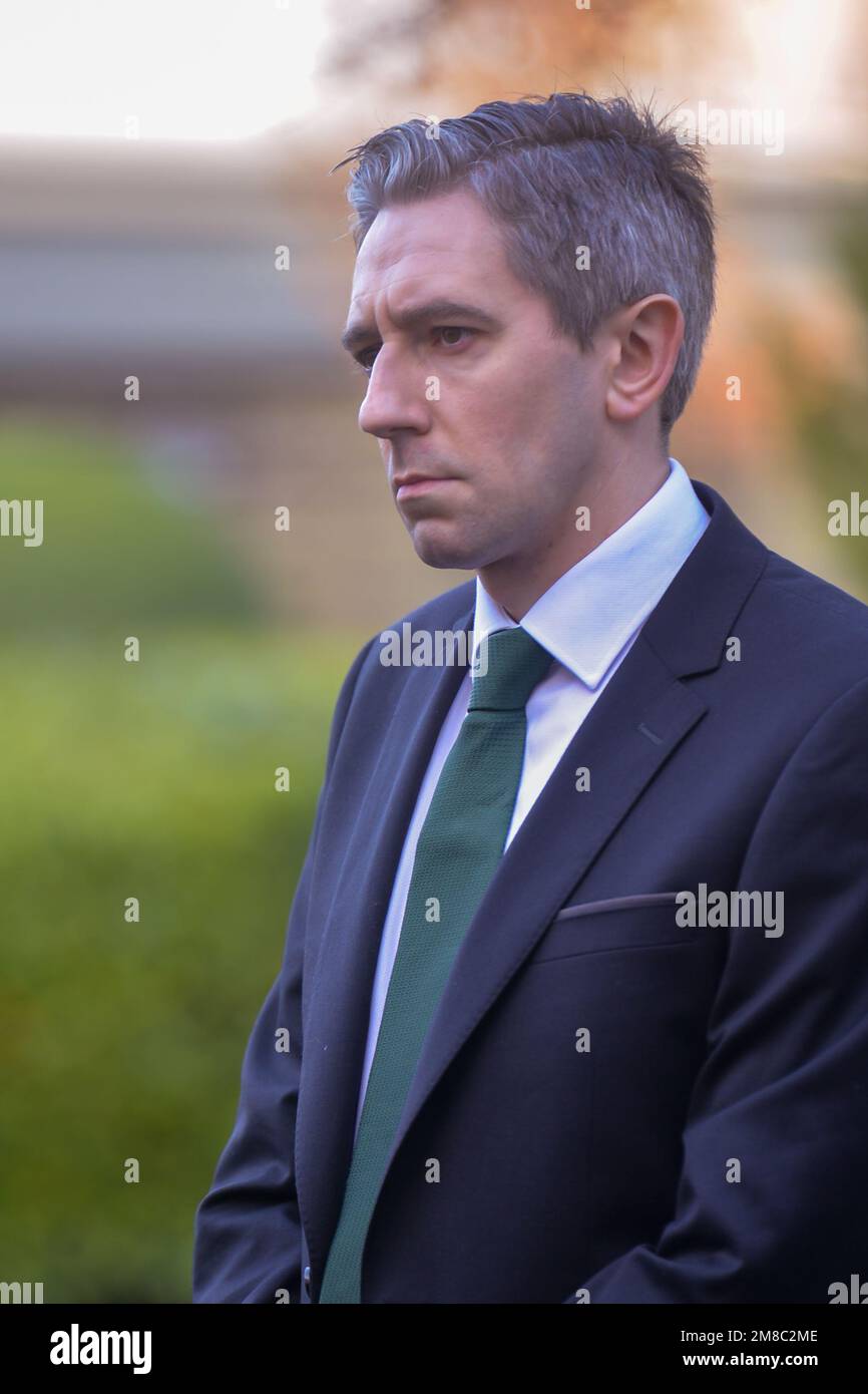 Templemore, Tipperary, Ireland, 13th January 2023. Minister Simon ...