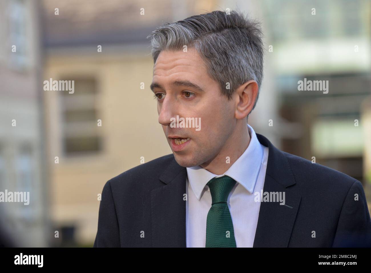 Templemore, Tipperary, Ireland, 13th January 2023. Minister Simon ...