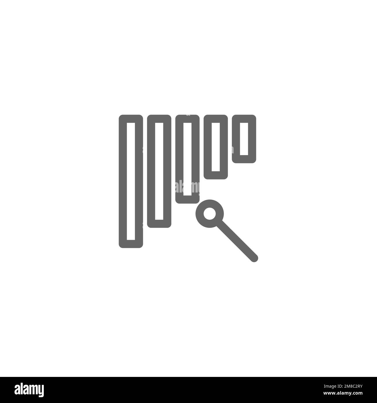 Signal strength line icon, common graphic resources, vector ...