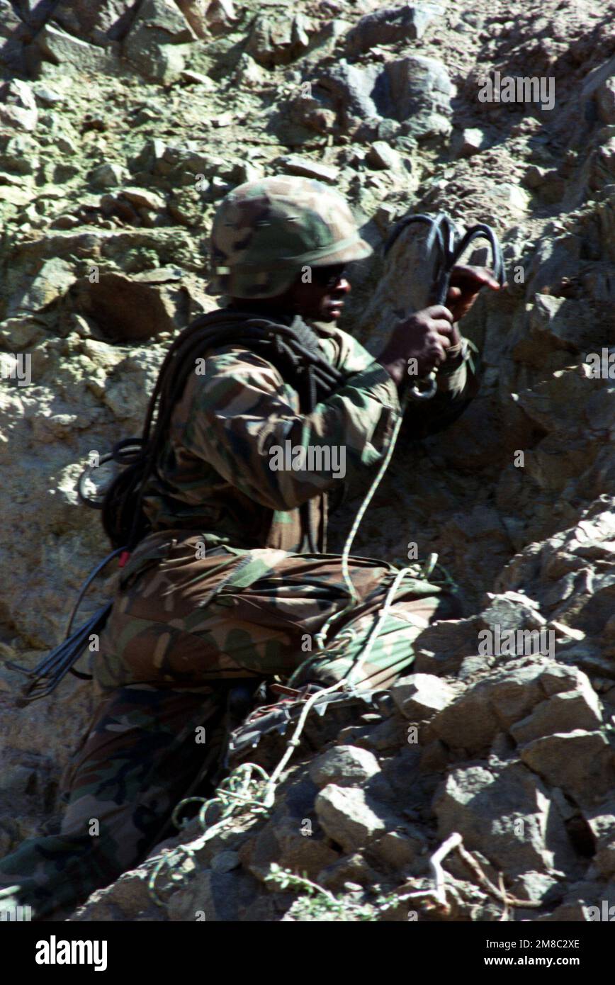 Marine Corps Mountain Warfare Training Center....A Marine from 3rd ...