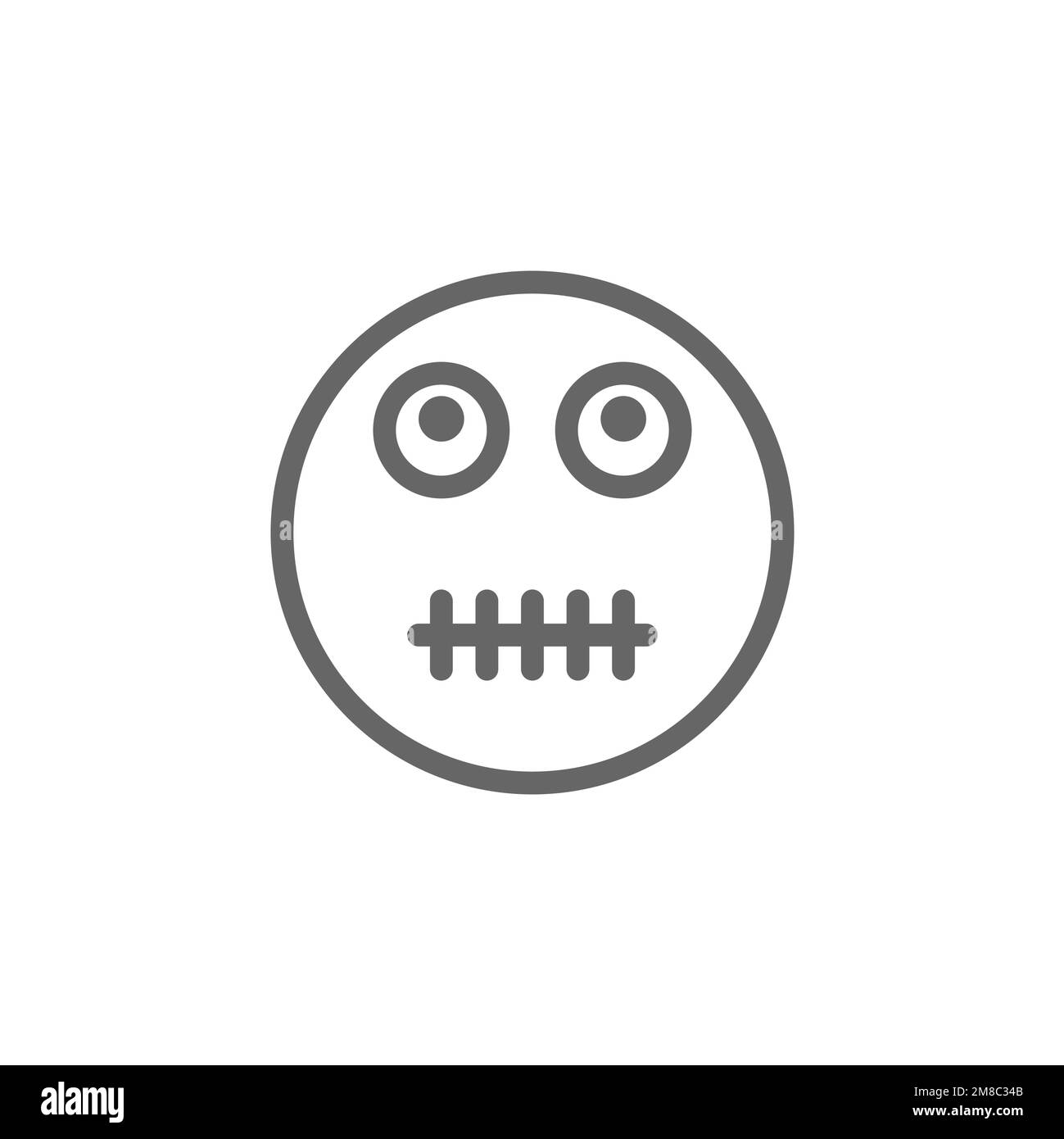 Shut up emoticons, common graphic resources, vector illustrations Stock ...