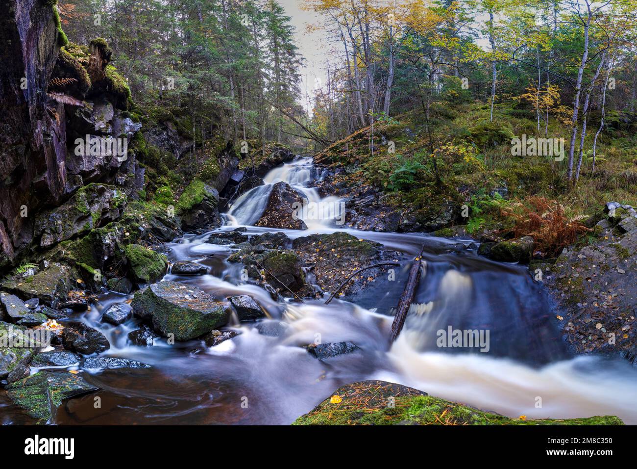 Hassafallen Stunning Waterfall in Rural wild Forest outside of ...