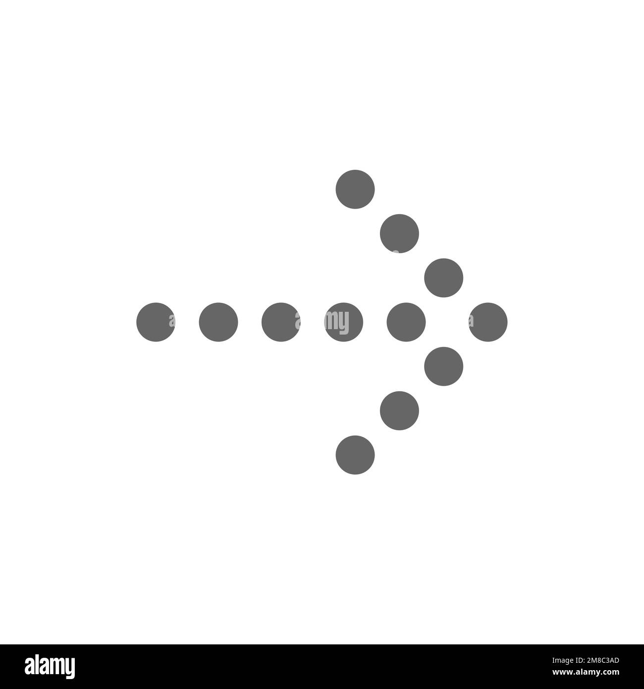 Dashed arrow icon, common graphic resources, vector illustration Stock ...