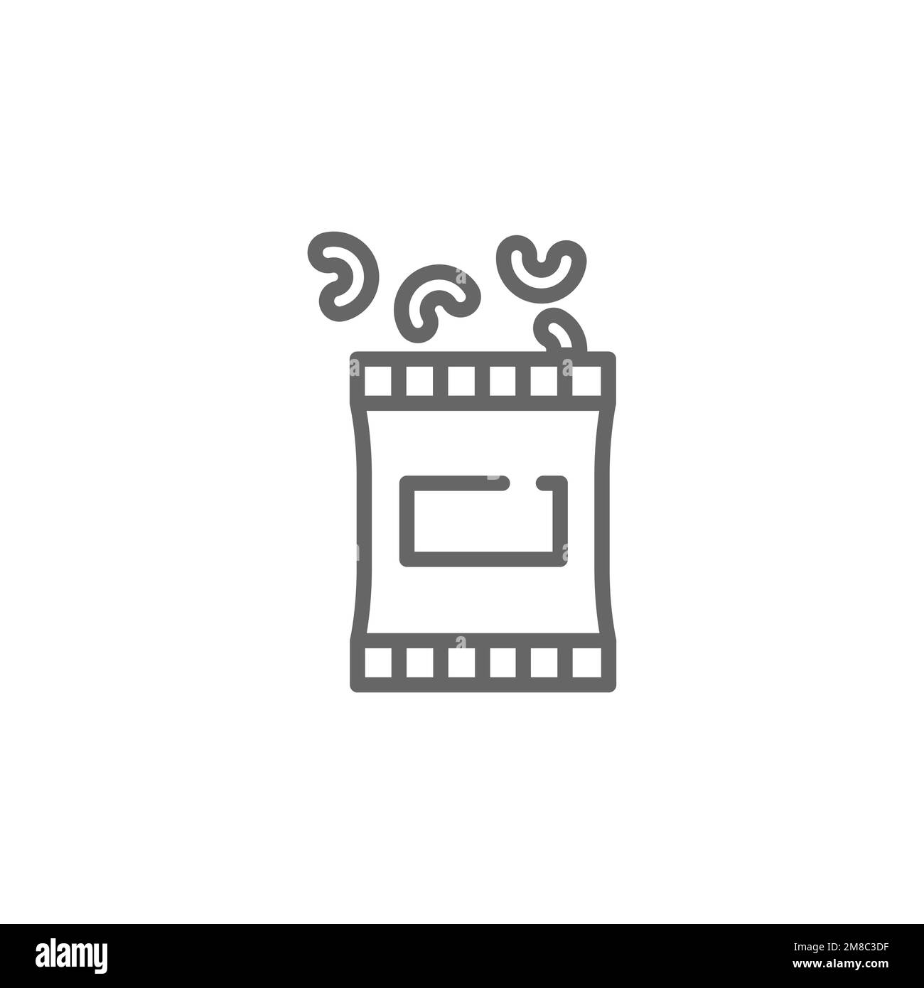 Snack line icon, common graphic resources, vector illustration Stock ...