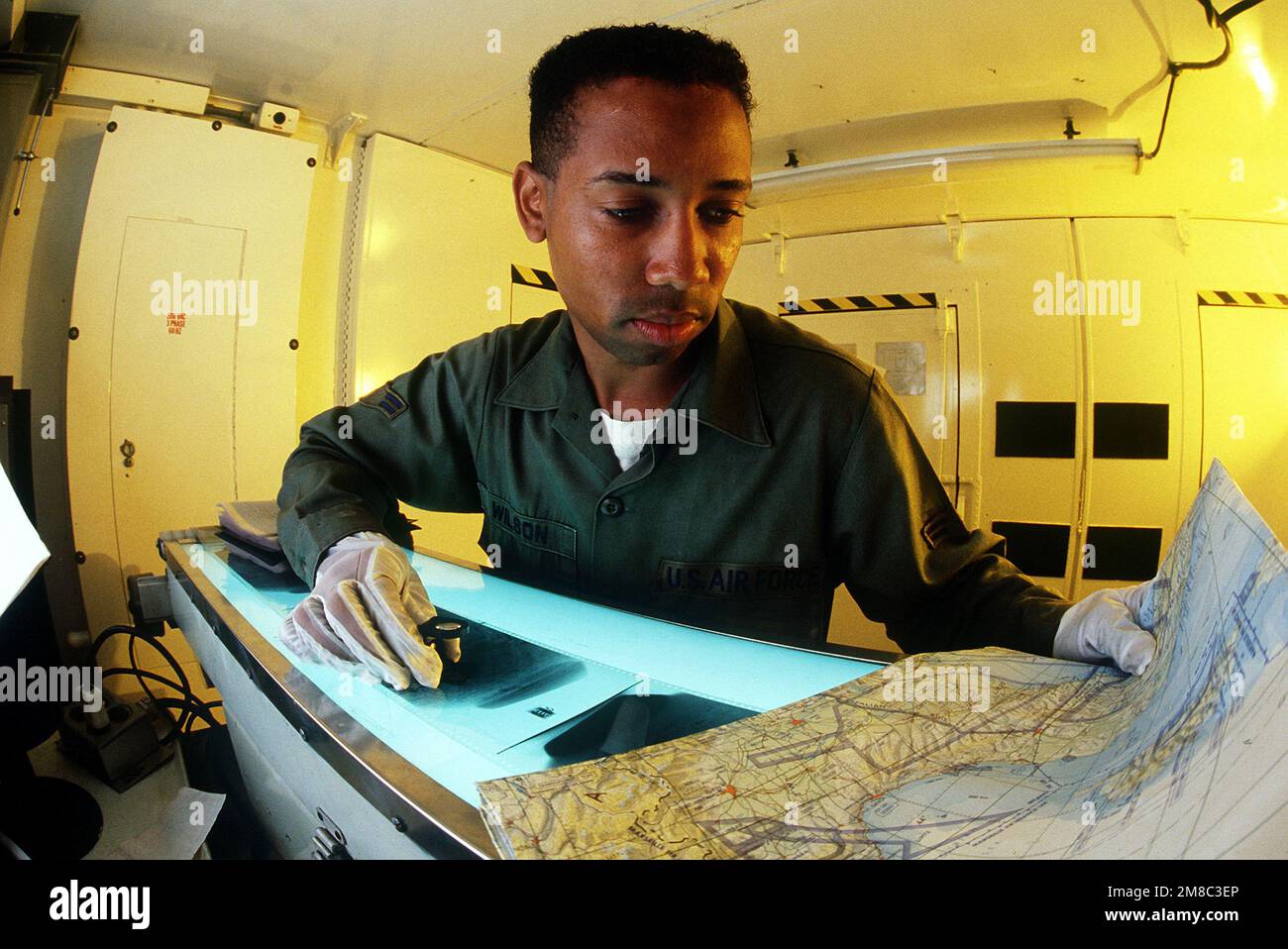 AIRMAN 1ST Class Floyd Wilson, an imagery interpretation specialist ...