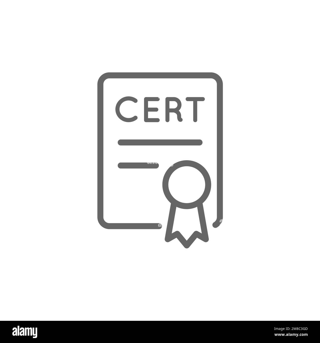 Honor certificate icon, common graphic resources, vector illustration ...