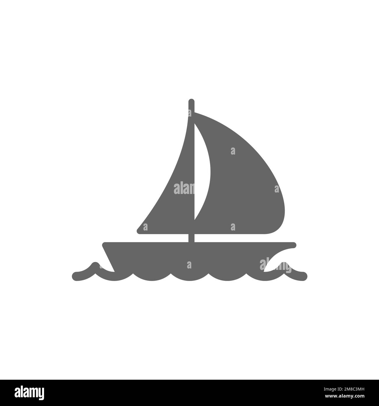 Sailboat icons, common graphic resources, vector illustrations Stock ...