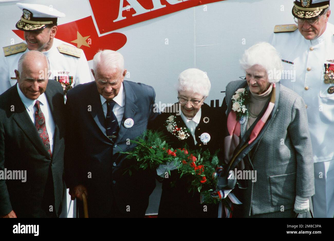 Standing in front of the speakers platform prior to the commissioning ...