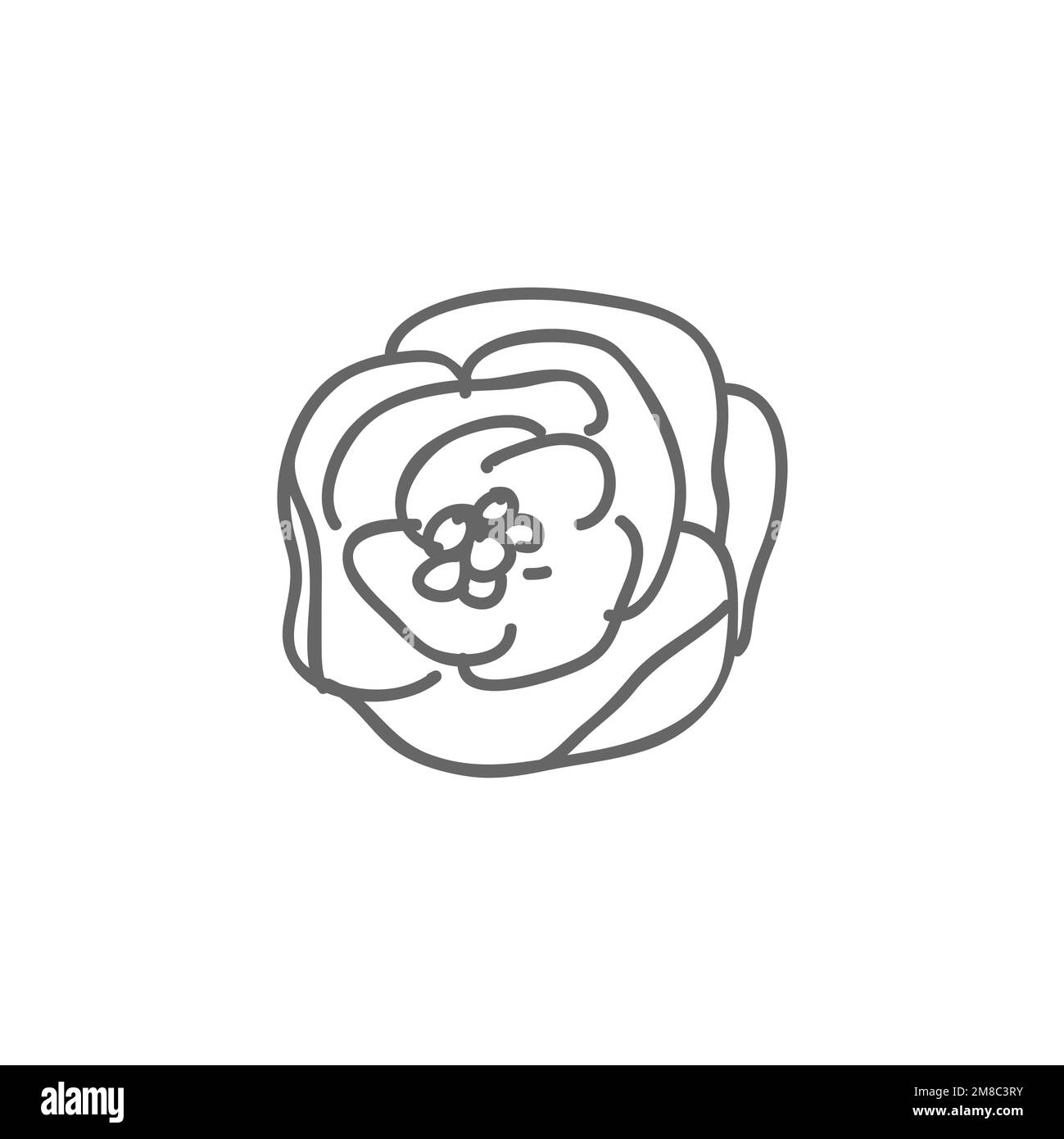 Flower icons, common graphic resources, vector illustrations Stock ...
