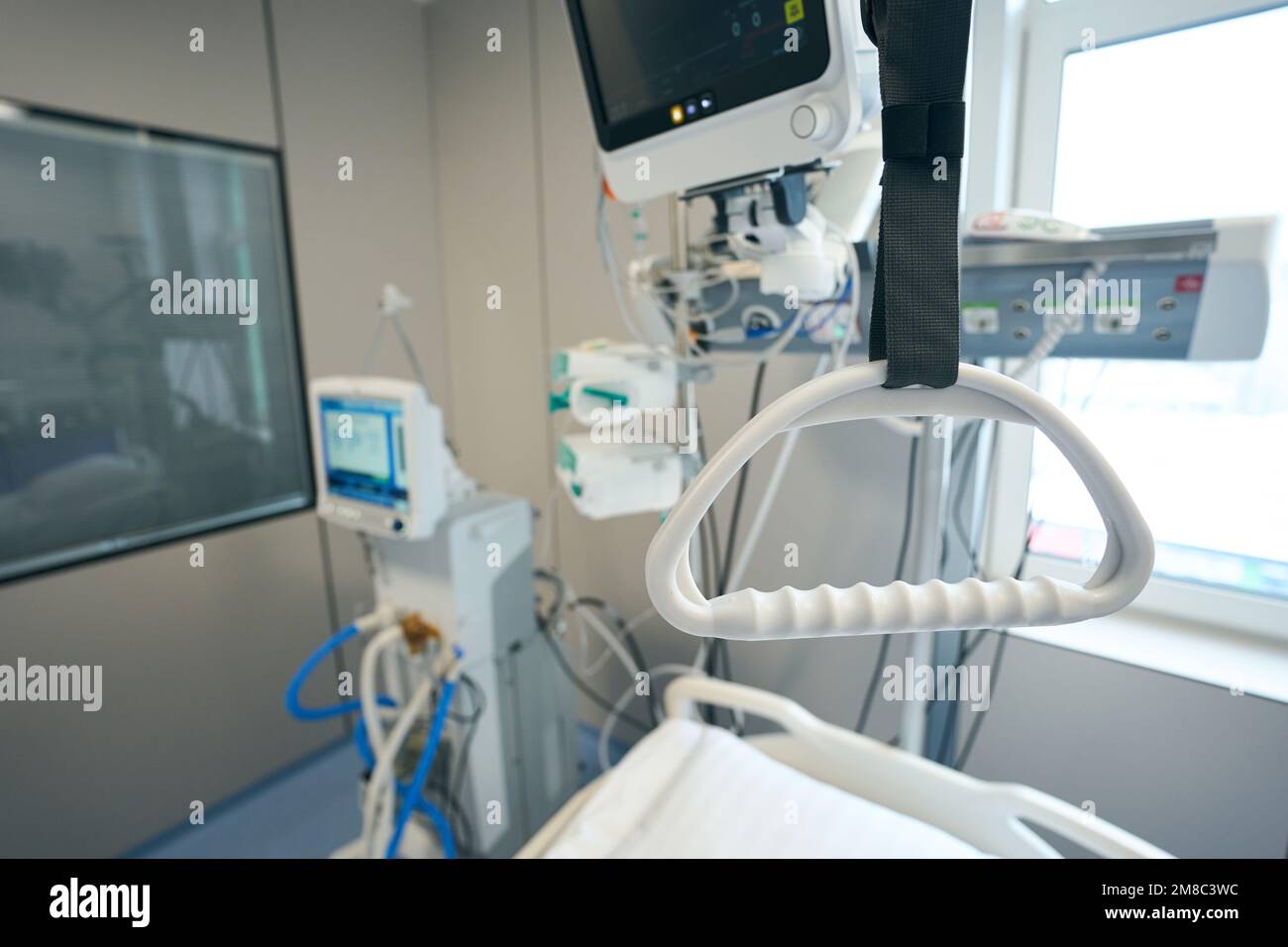 Medical devices in the ward, resuscitation in clinic Stock Photo - Alamy
