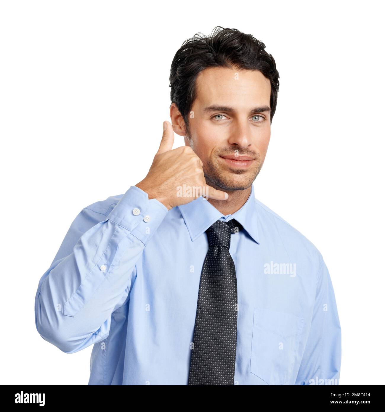 Call hand sign hi-res stock photography and images - Alamy