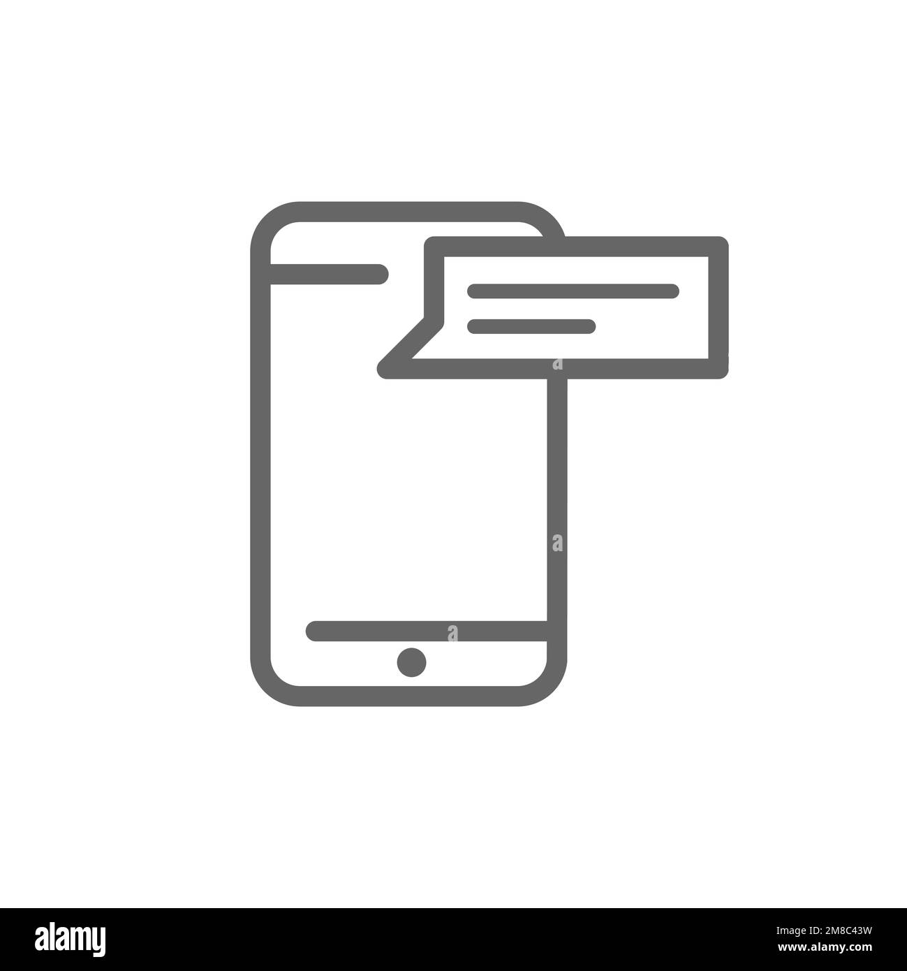 Mobile phone information line icon, common graphic resources, vector ...