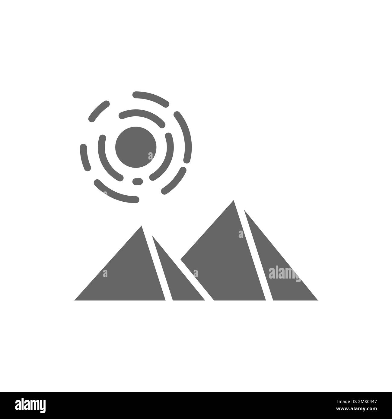 Egyptian pyramid icons, commonly used graphic resources, vector ...