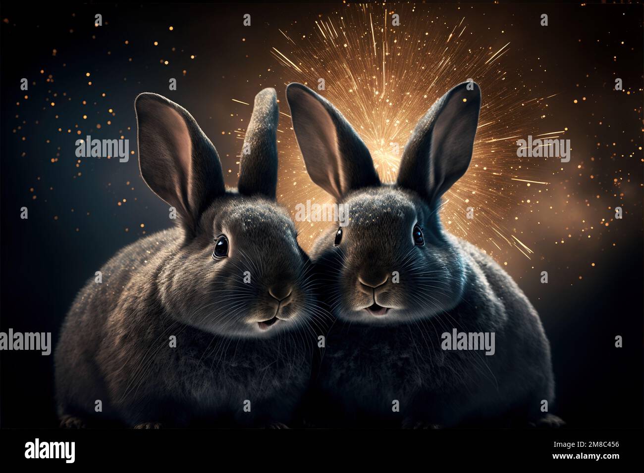 Happy year of the rabbit hi-res stock photography and images - Alamy