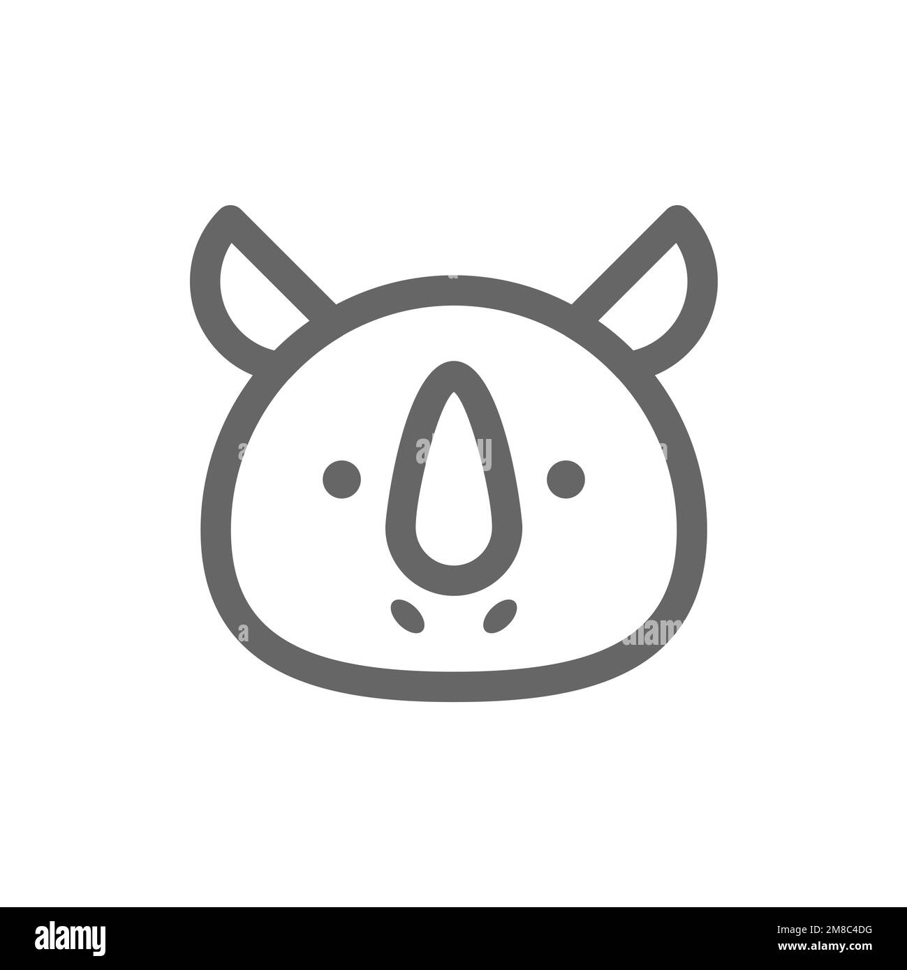 Rhinoceros icon, common graphic resources, vector illustration Stock ...