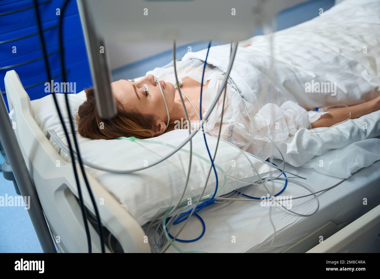 Lady having treatment and recovery after surgery Stock Photo - Alamy