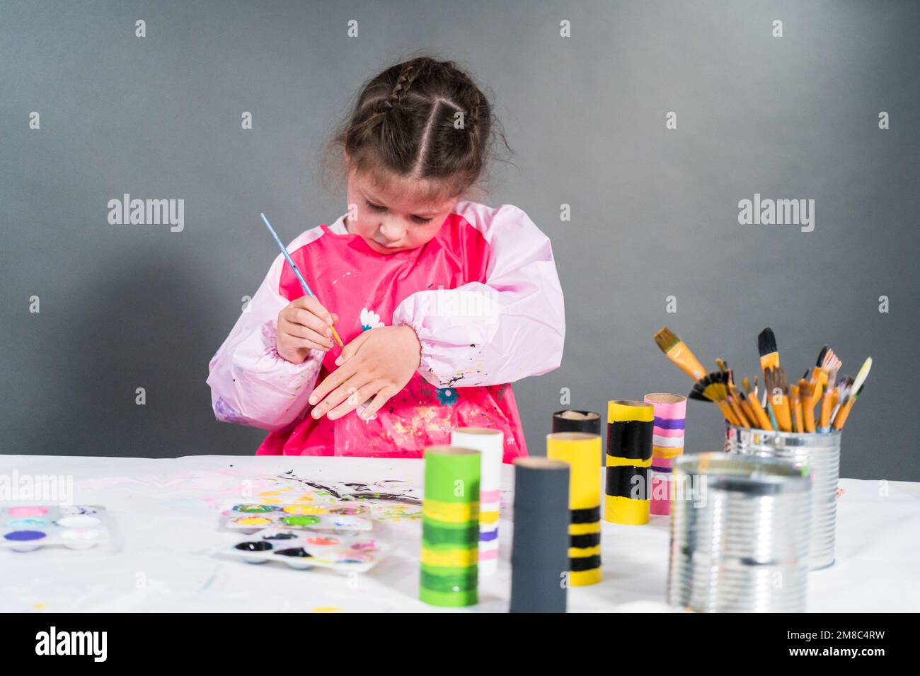 Kids paper craft Stock Photo - Alamy