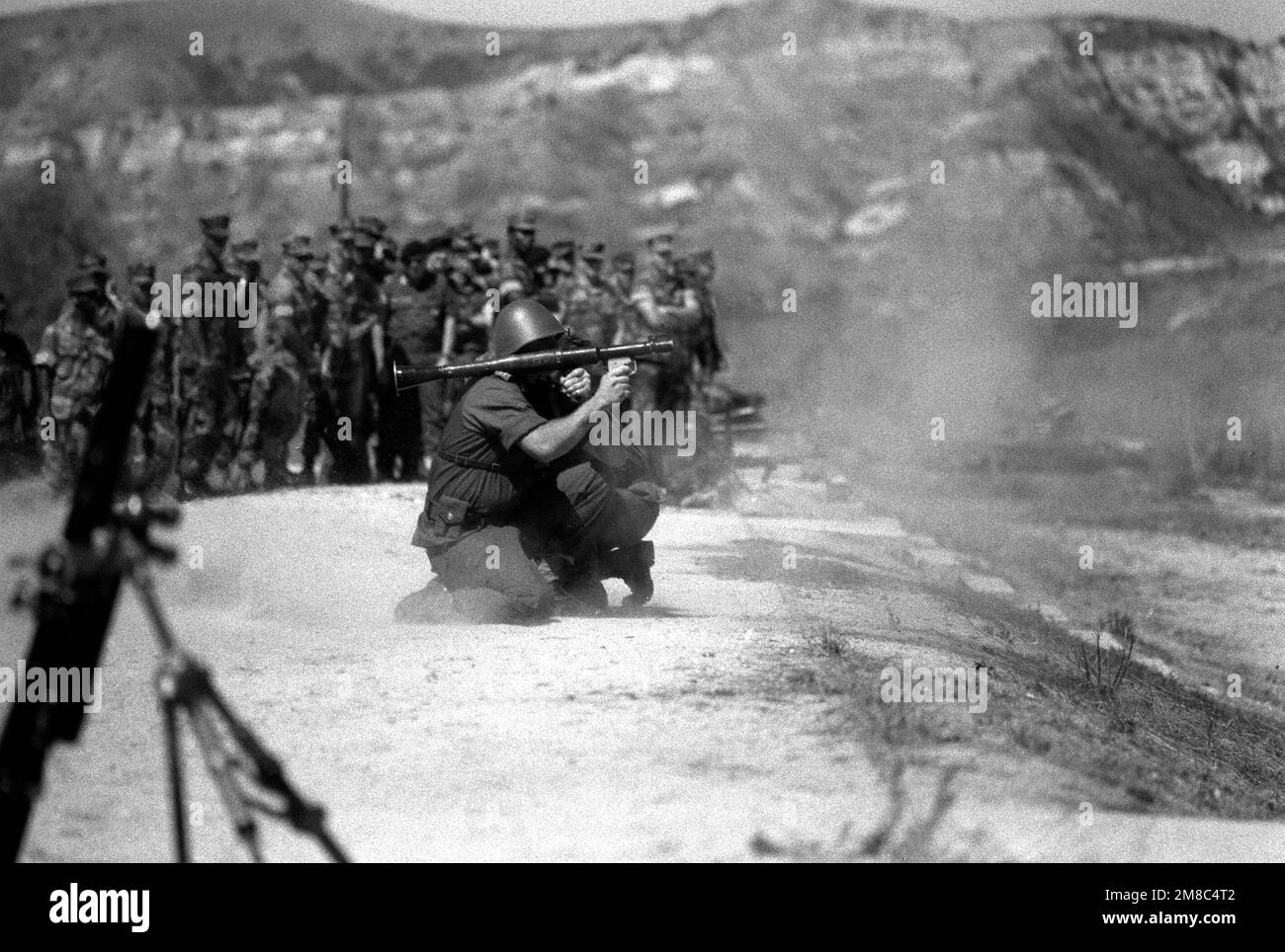 Soldiers of a U.S. Army foreign military intelligence group (FMIG) fire ...