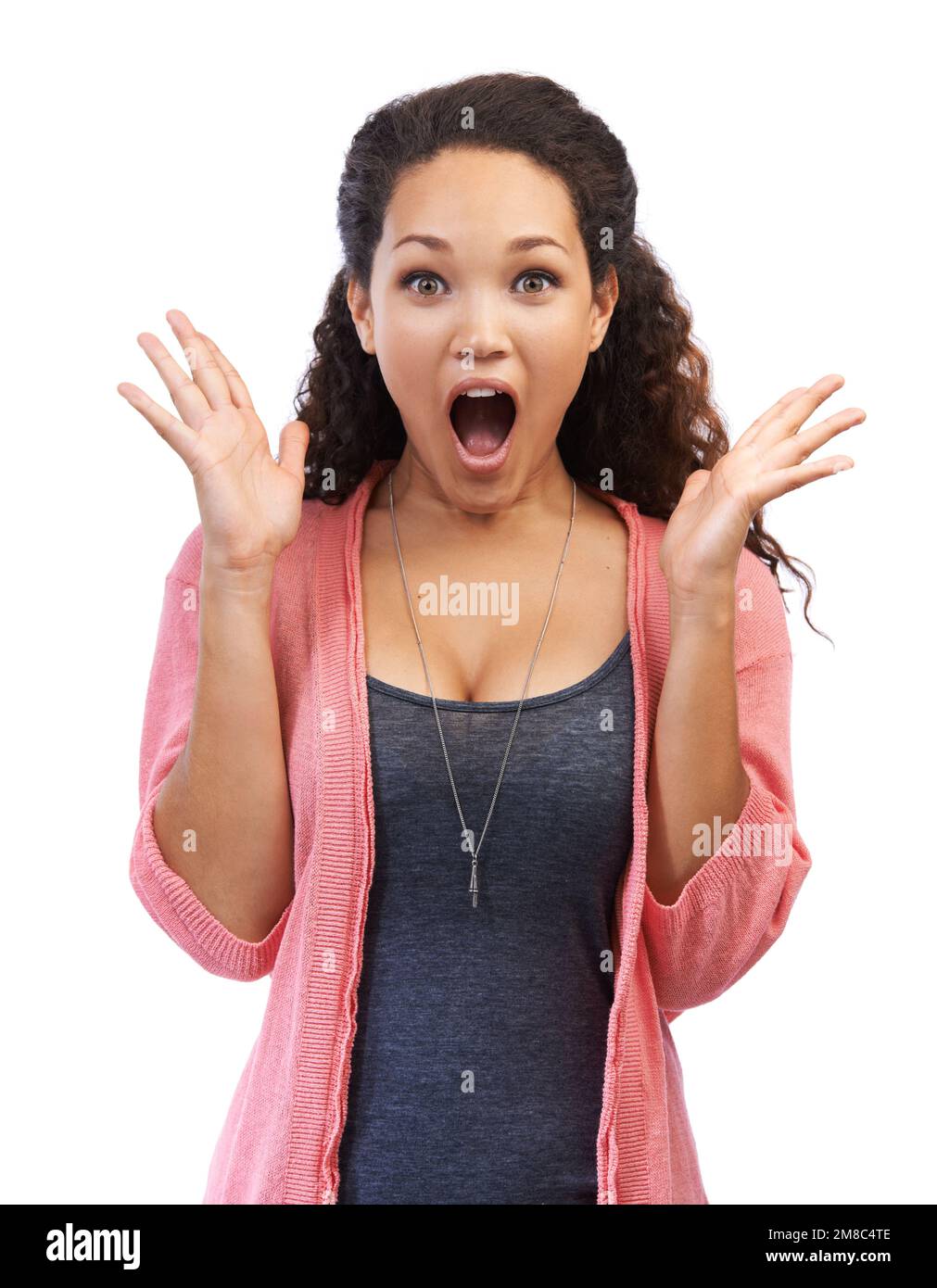 Hands on face shock hi-res stock photography and images - Alamy