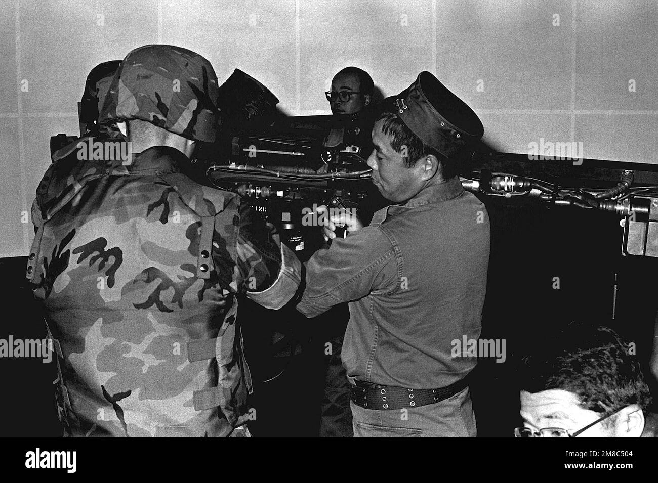 A member of the 2nd Light Anti-Aircraft Missile (2nd LAAM) Battalion ...