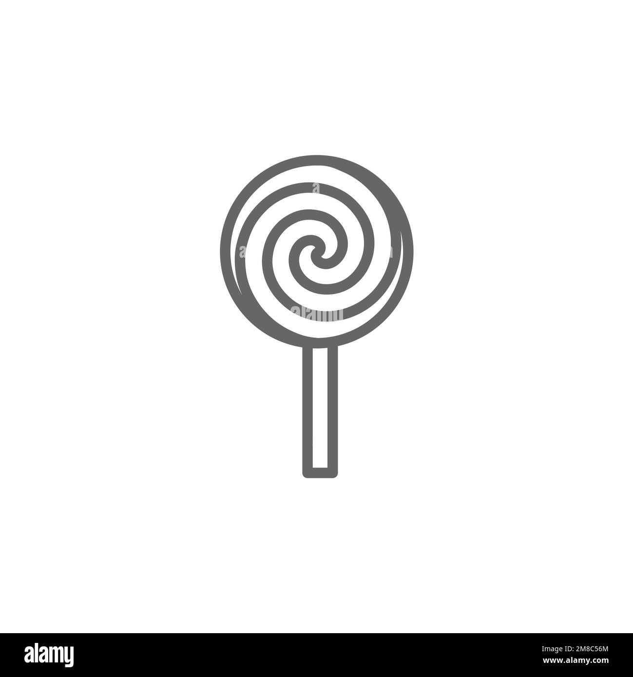 Lollipop line icon, common graphic resources, vector illustration Stock ...