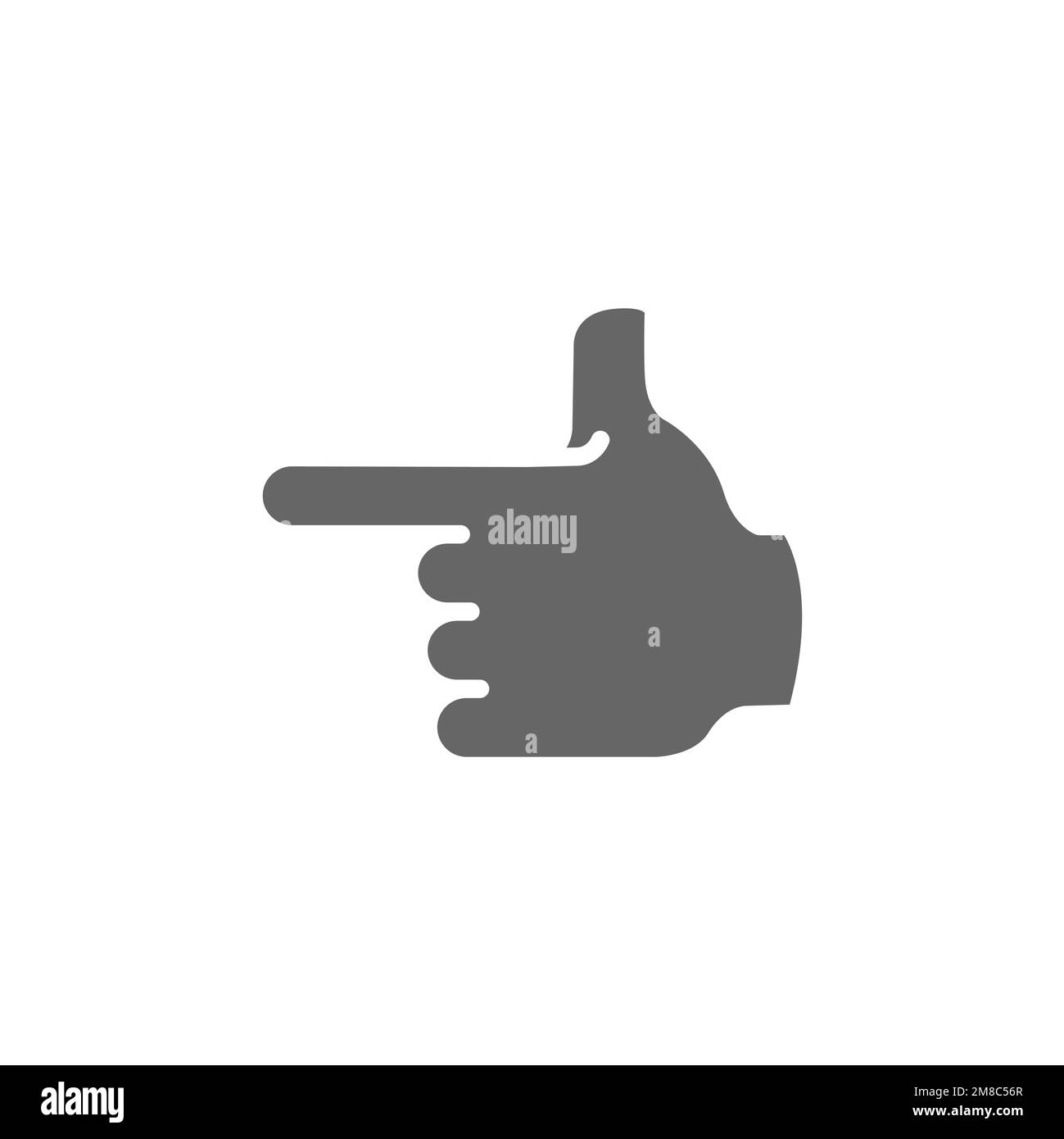 Left hand gesture icon, common graphic resources, vector illustration ...