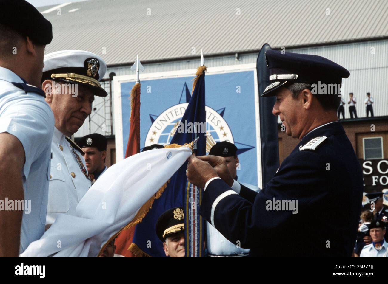The chairman of the Joints Chiefs of STAFF, ADM William J. Crowe Jr ...