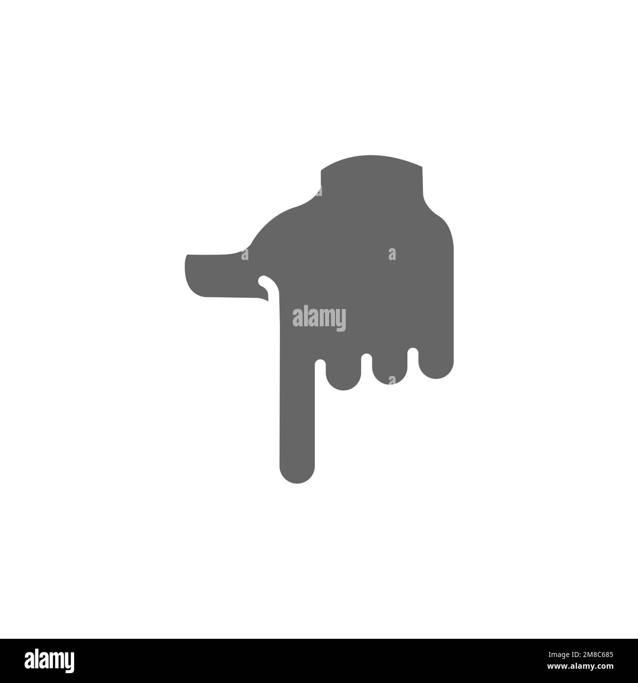 Down gesture icon, common graphic resources, vector illustration Stock ...