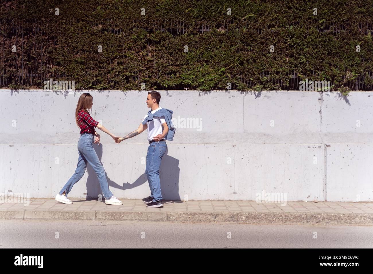 Hand holding walk boyfriend girlfriend lovers hi-res stock photography ...