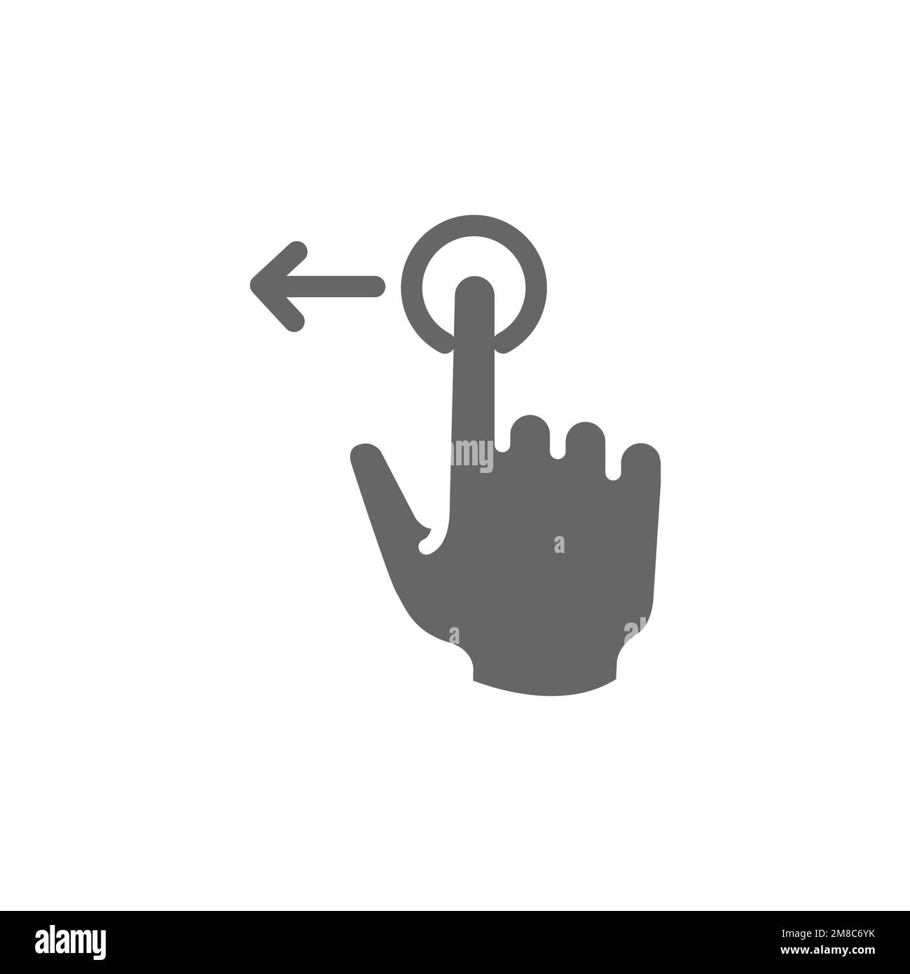 Left hand gesture icon, common graphic resources, vector illustration ...