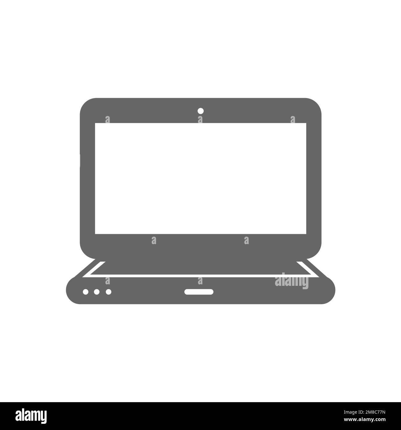 Notebook computer icon, common graphic resources, vector illustration ...