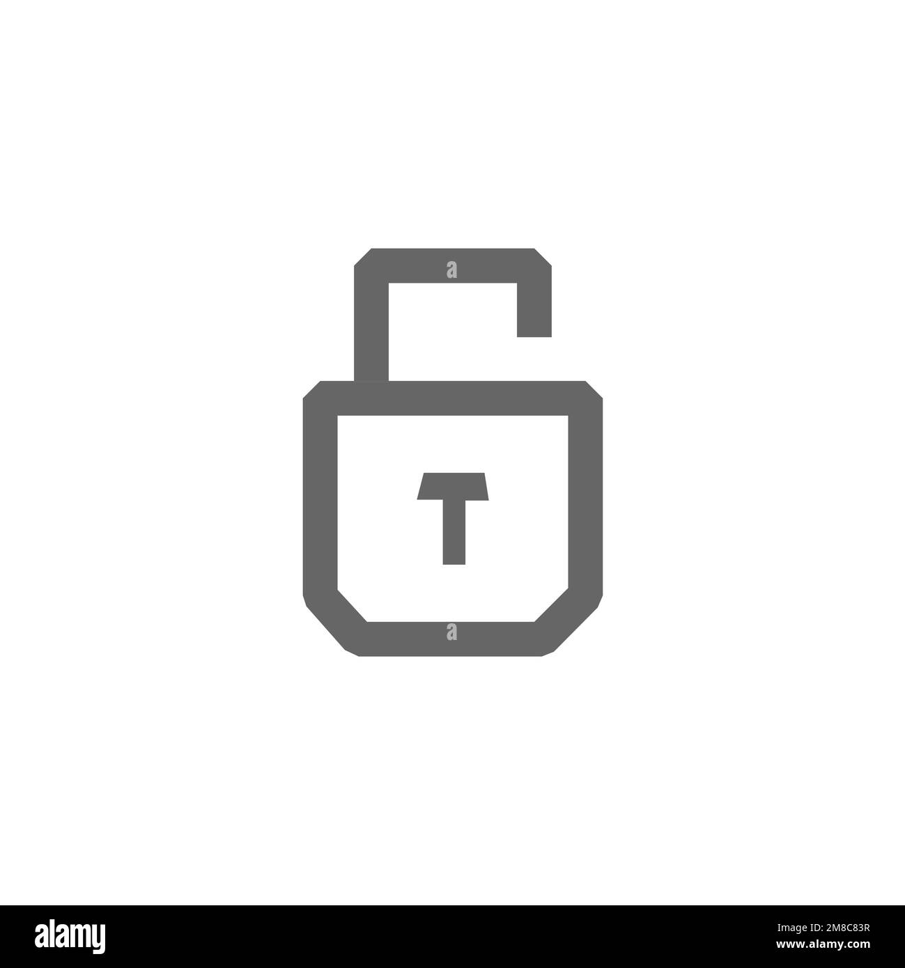 Unlock icon, common graphic resources, vector illustration Stock Vector ...