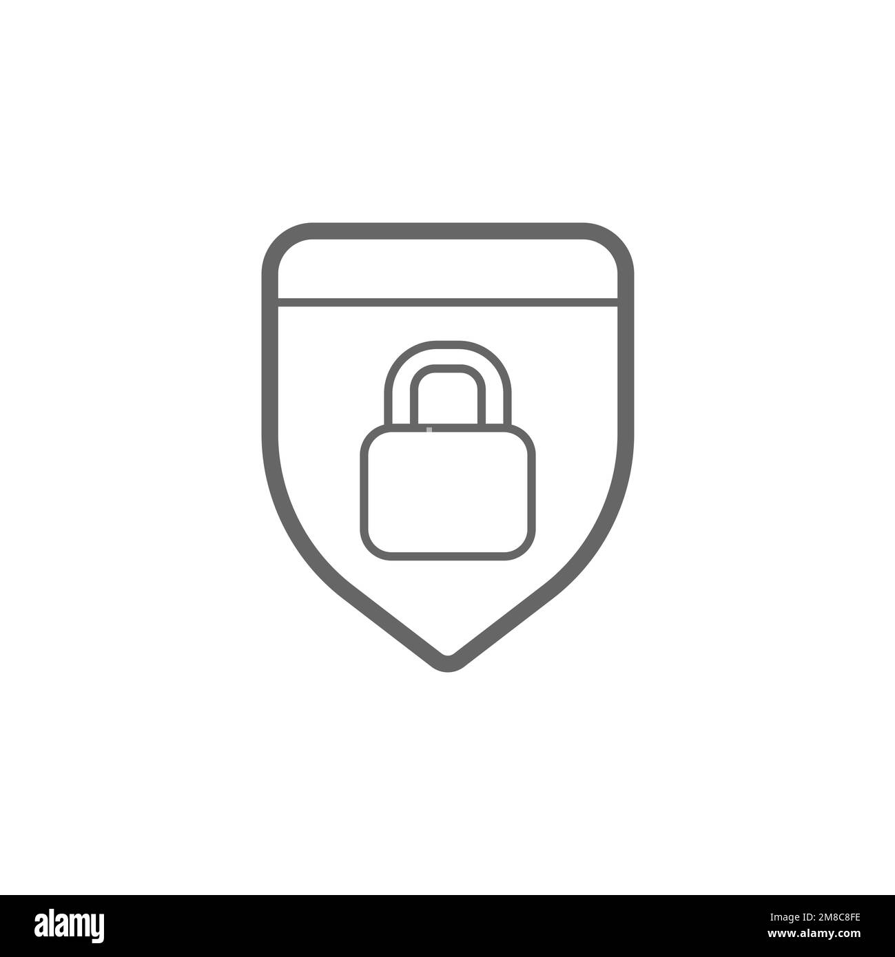 Safety lock icon, common graphic resources, vector illustration Stock ...