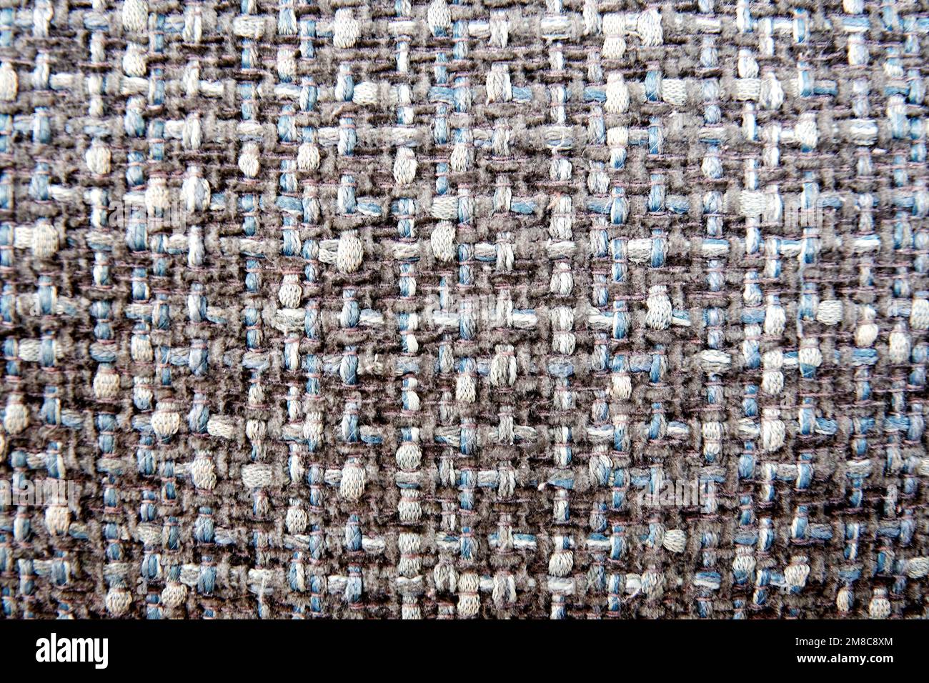 Abstract grey and blue textile pattern texture of the furniture cloth ...