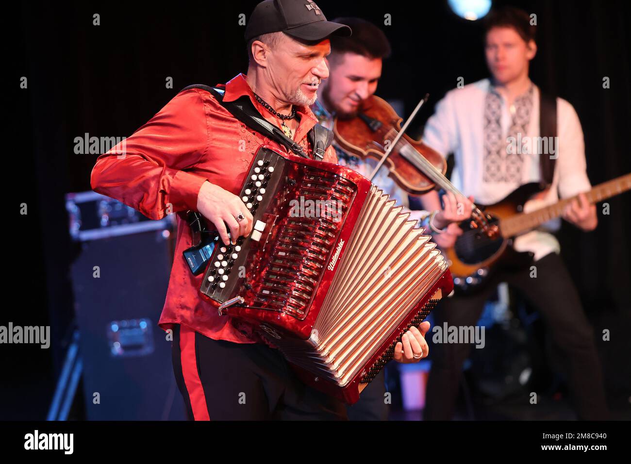 IVANO-FRANKIVSK, UKRAINE - JANUARY 11, 2023 - Ukrainian singer, lead ...