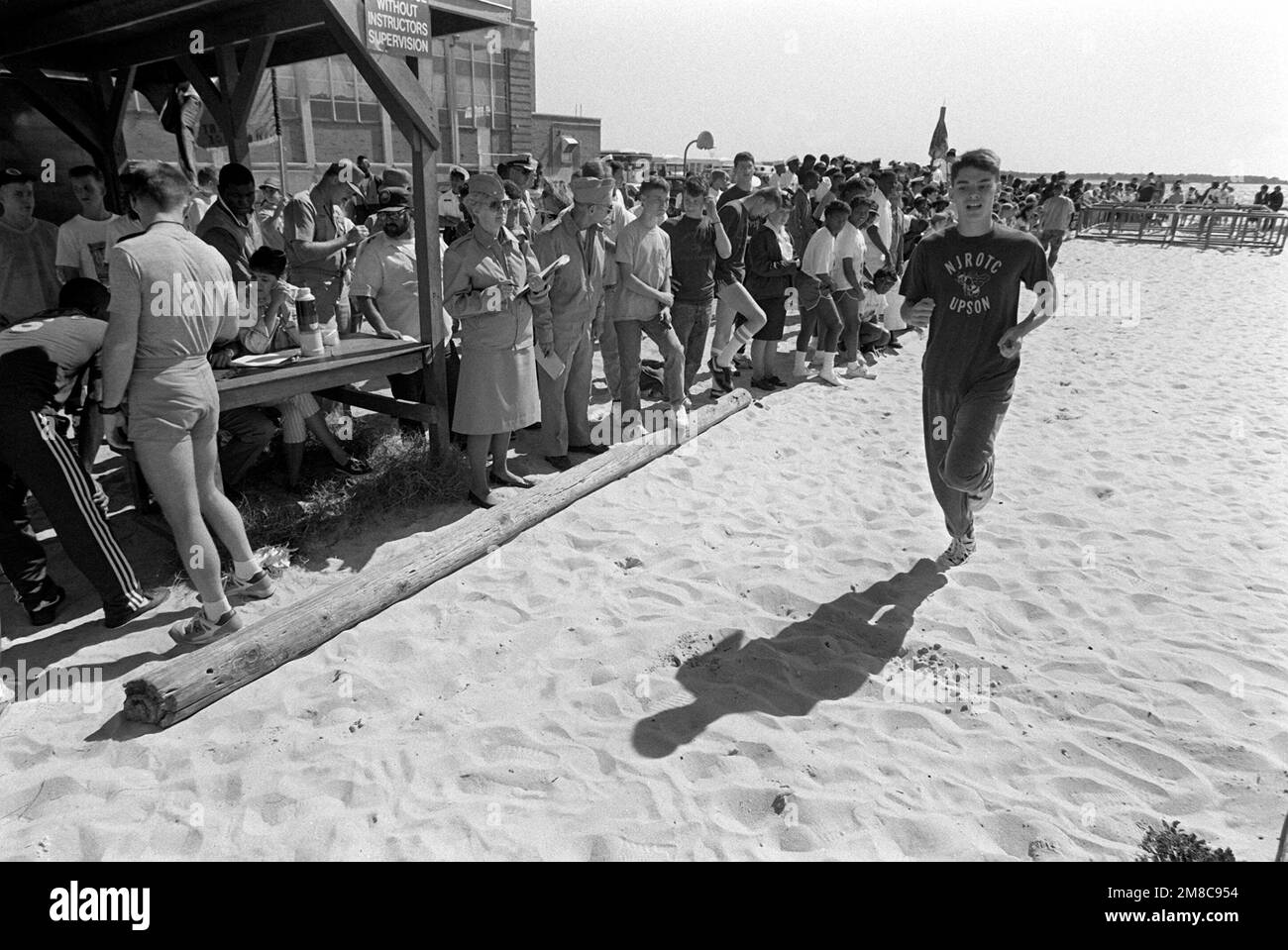 A participant in the 18th annual Navy Junior Officer Training Corps ...