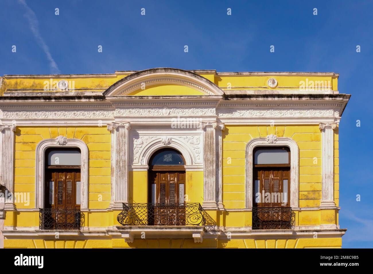 Historical downtown of Merida Yucatan, Mexico Colonial Architecture ...