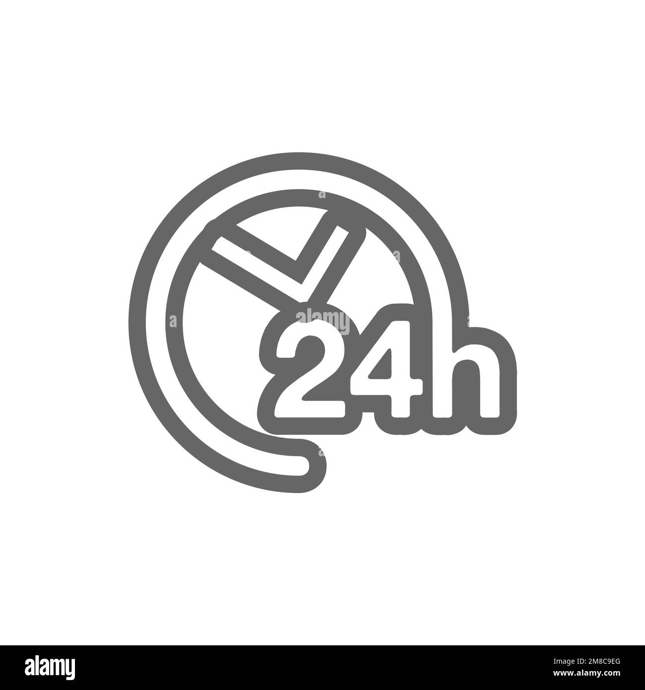 24-hour service icons, common graphic resources, vector illustrations ...