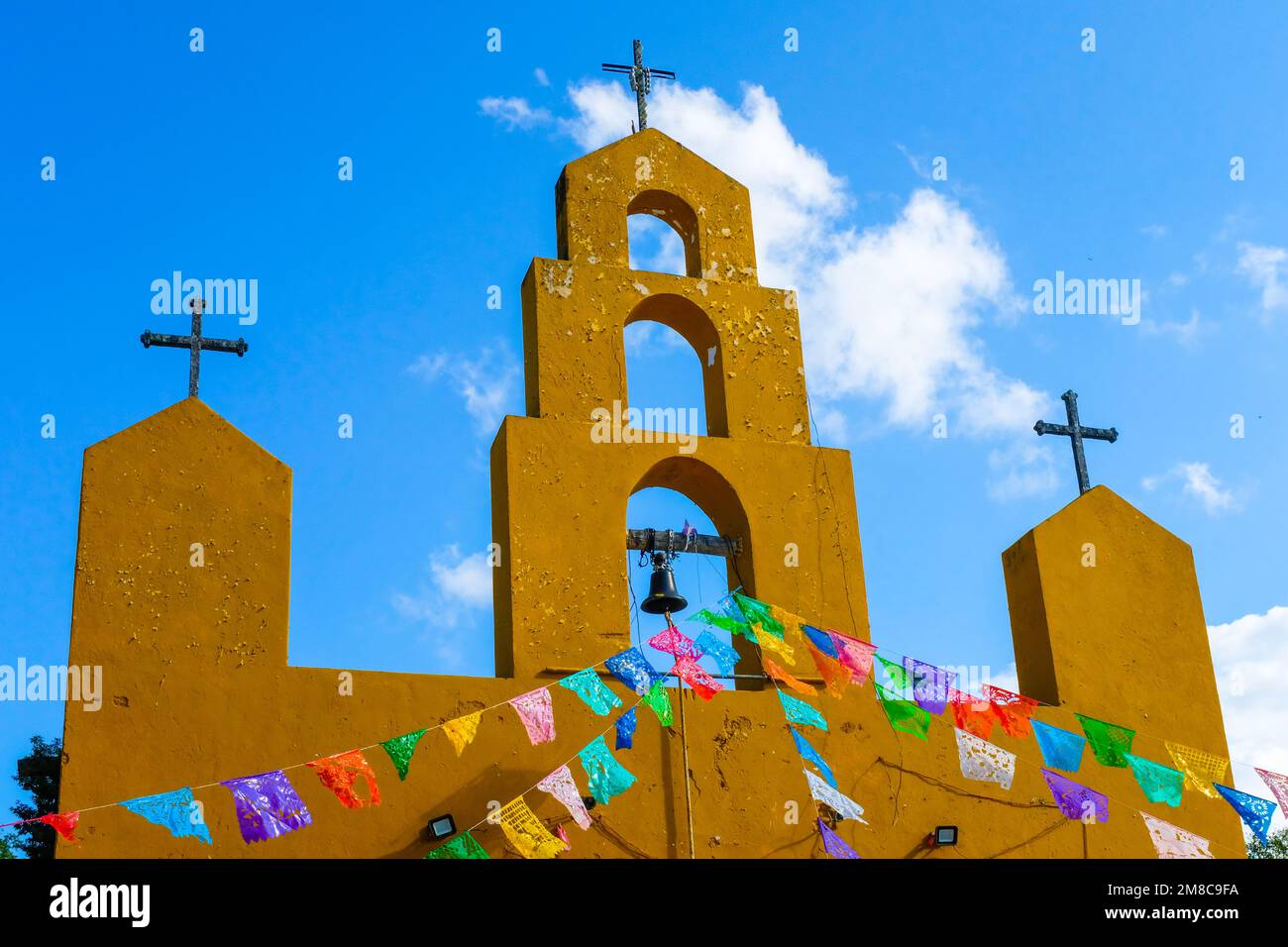 Small church, Yucatan, Mexico Stock Photo - Alamy